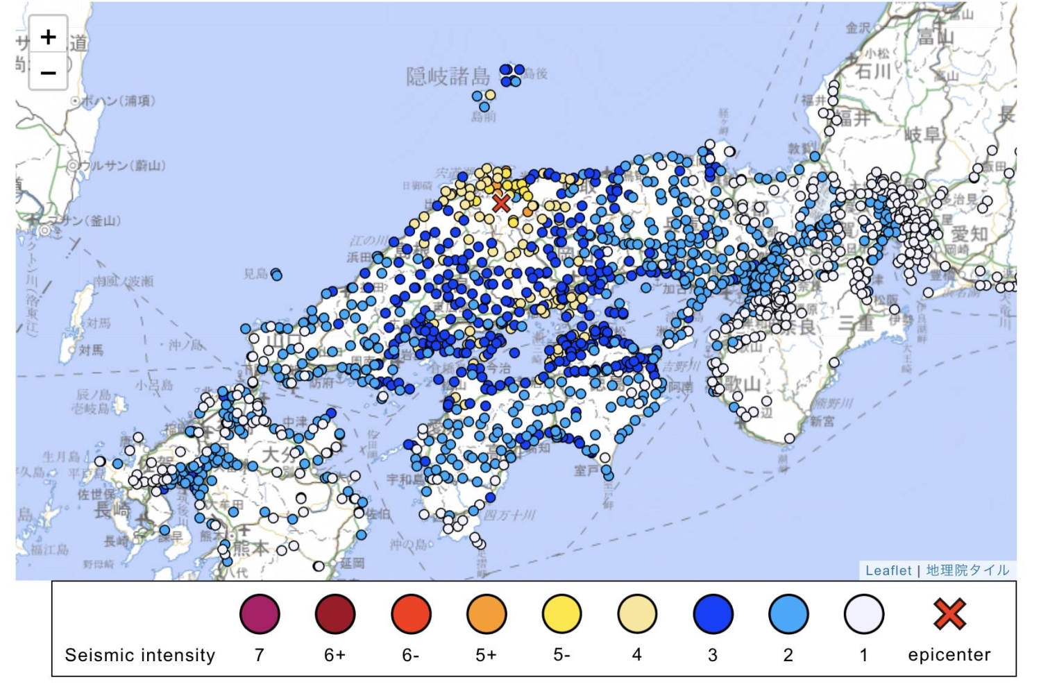 Gempa Dahsyat M 6,2 Guncang Jepang