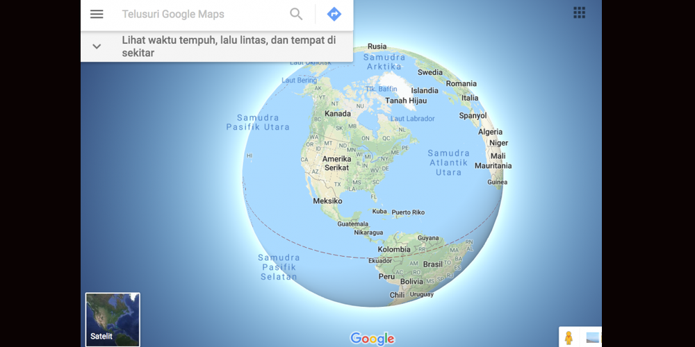 Tak Datar Lagi, Kini Google Maps Tampilkan Bumi Bulat